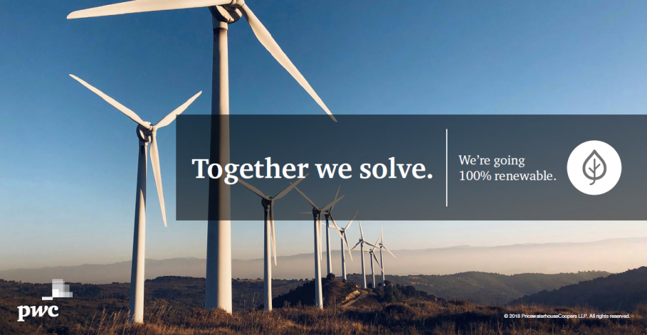 PwC joins the RE100 initiative of global businesses growing the global ...