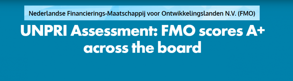 Longstanding PRI signatory Dutch entrepreneurial development bank (FMO ...