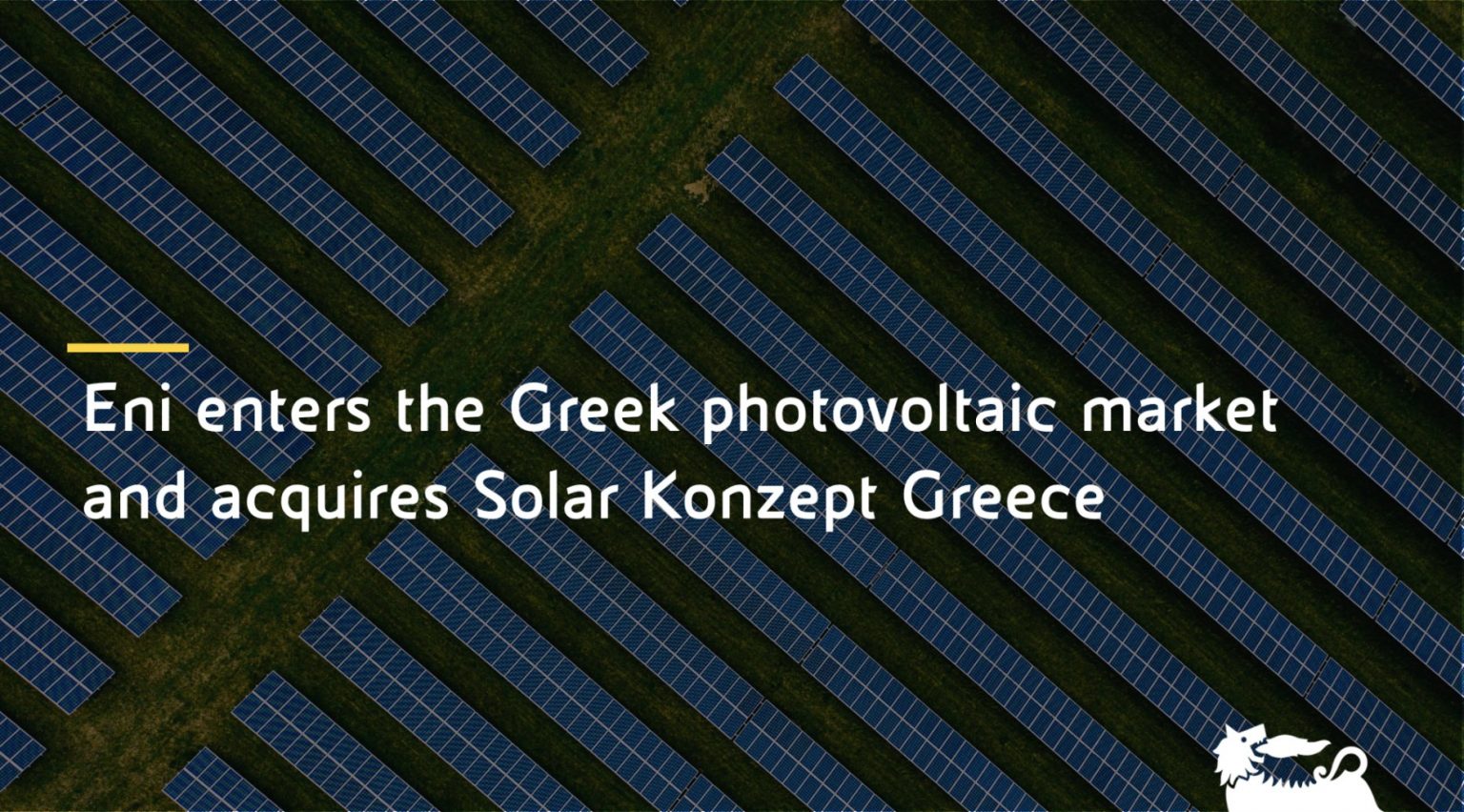 Eni buys Solar Konzept Greece, owner of a photovoltaic plants ...