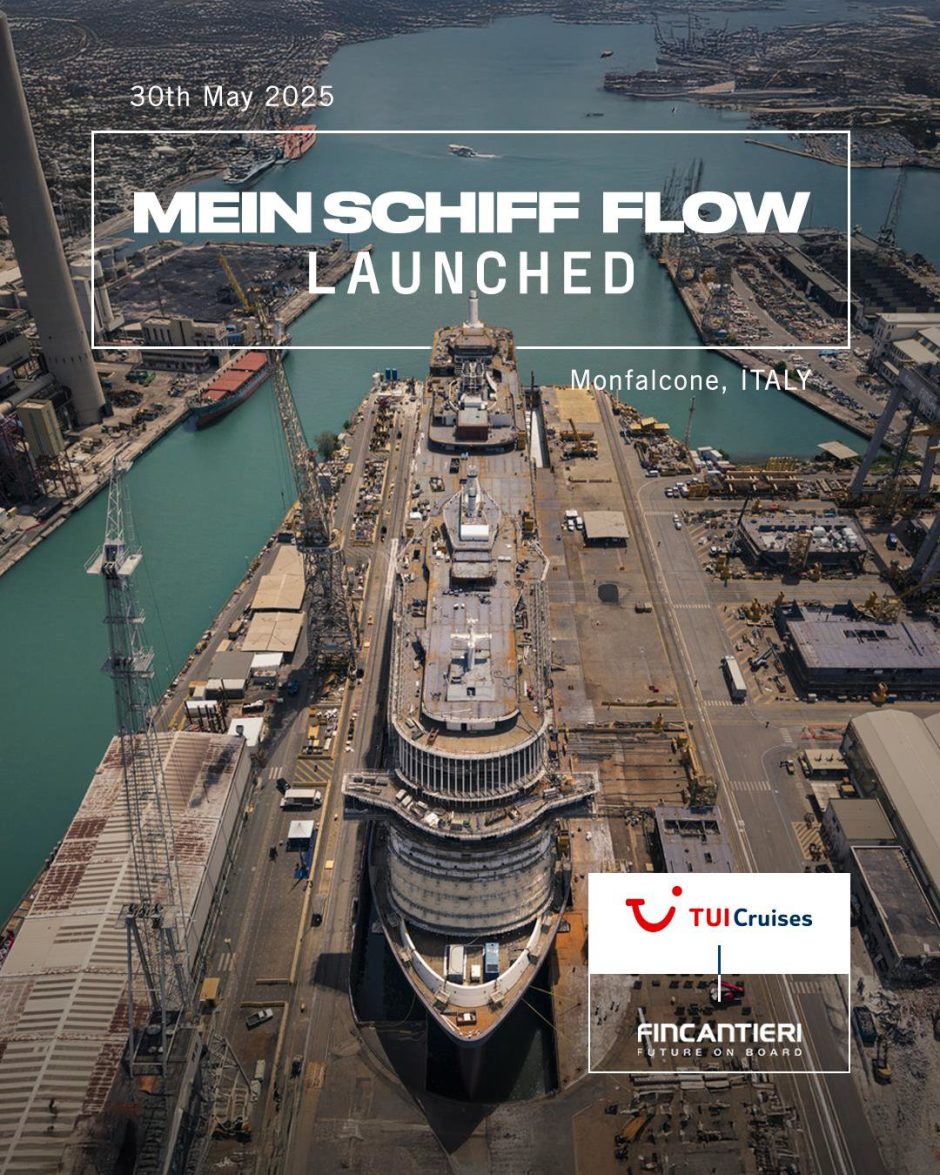 Fincantieri and TUI Cruises Celebrate the Launch of Mein Schiff Flow, Advancing Sustainable ...